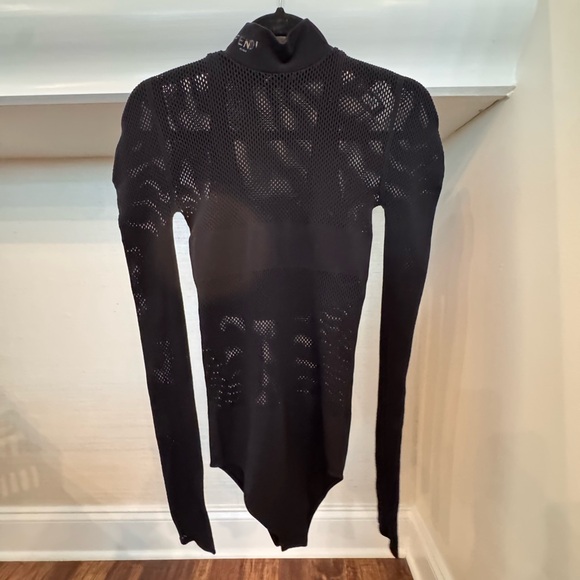 Fendi | Tops | Fendi Micro Mesh Bodysuit | Poshmark